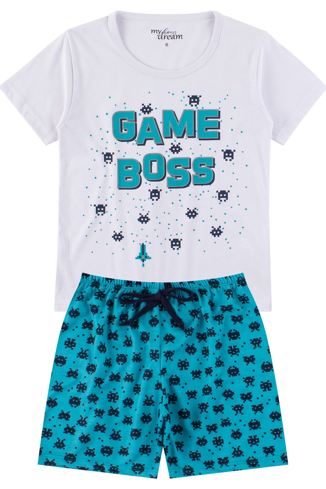 Pijama Infantil Masculino Game Boss - My Dream Boys Pijama Infantil Masculino Game Boss - My Dream Boys